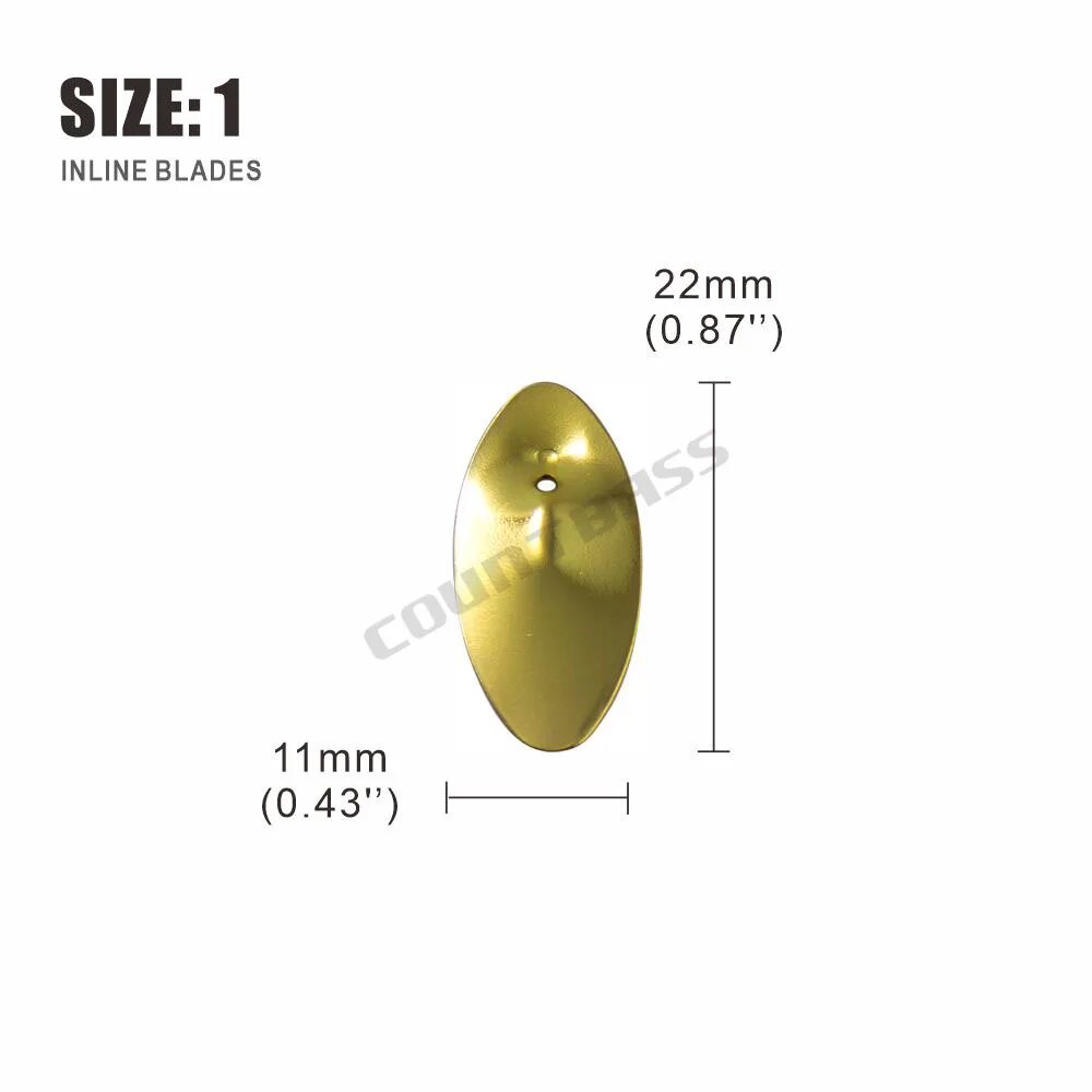 Countbass блесны Inline Blades Size 1-Gold
