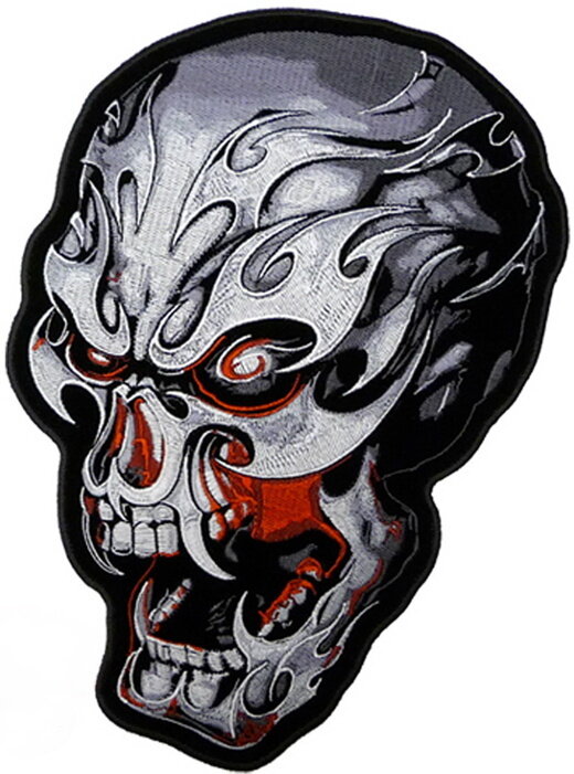 Нашивка череп из трайблов