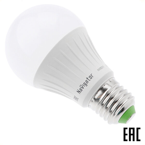 Лампа светодиодная "груша" т/б свет 9Вт 80548 NLL-A60-9-230-2.7K-Е27-FR-SV 810Лм 2700К Navigator