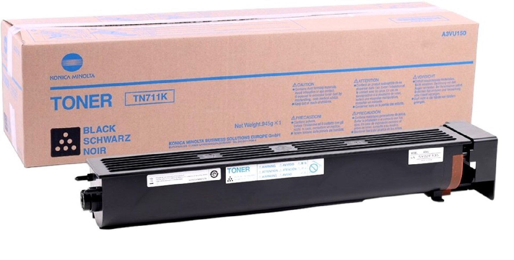 A3VU150 Тонер Konica Minolta black TN 711K черный