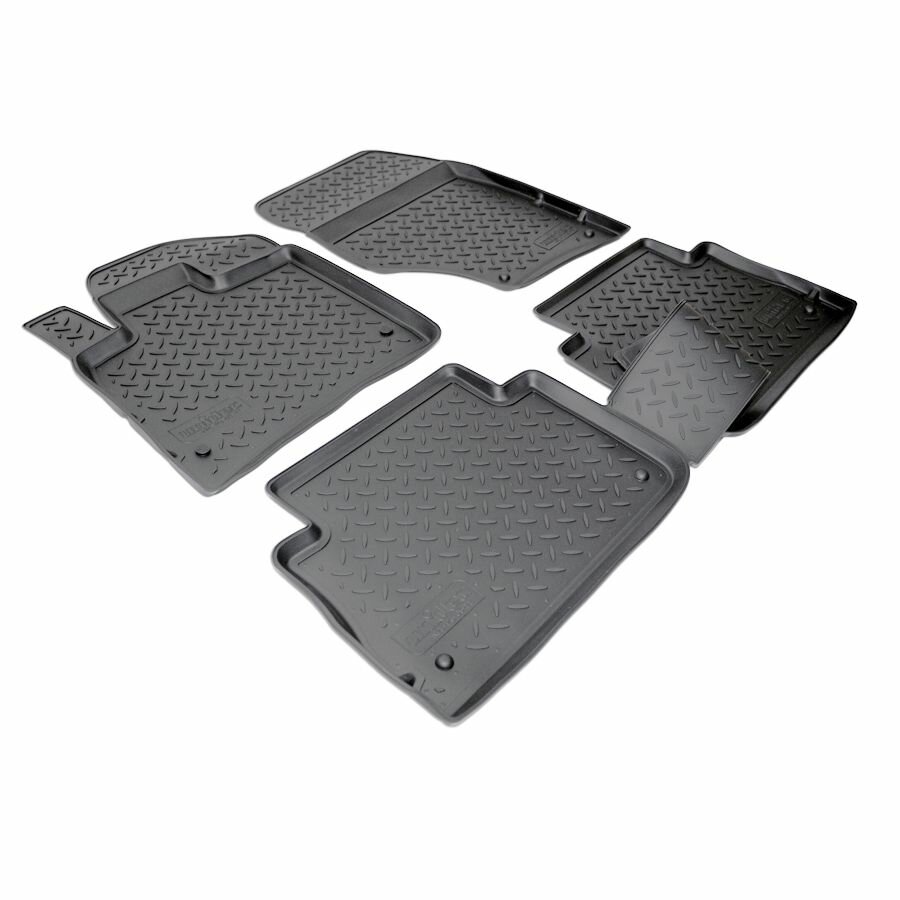 Ковры в салон Norplast/Unidec для Audi Q7 в кузове 4LB (2005-2015), Черный, арт. NPL-Po-05-77 (Черный)