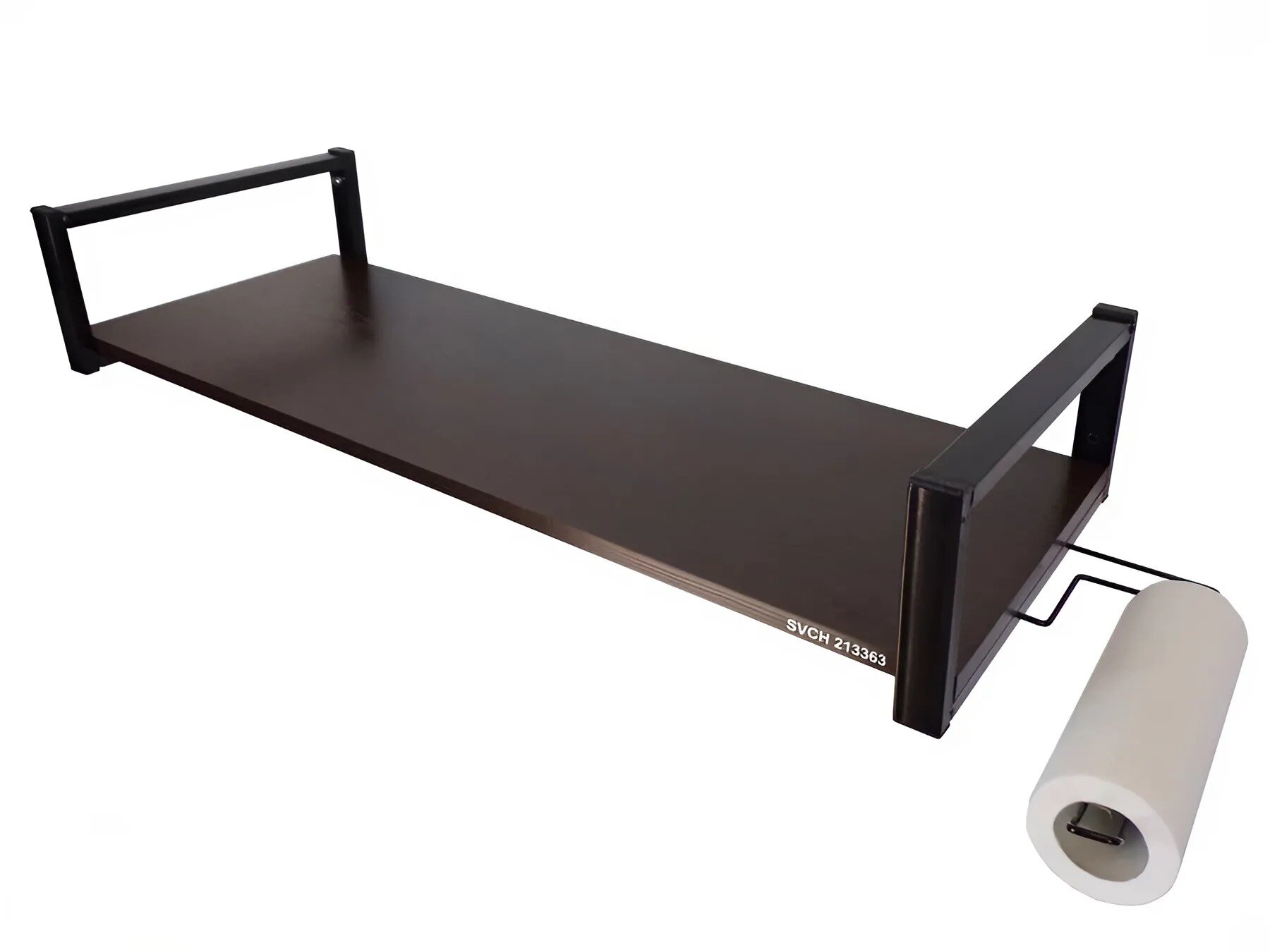 Полка для микроволновки GARROSS "SIBERIA 213363", держатель полотенец, размер 30х90 см, высота 15 см, цвет венге