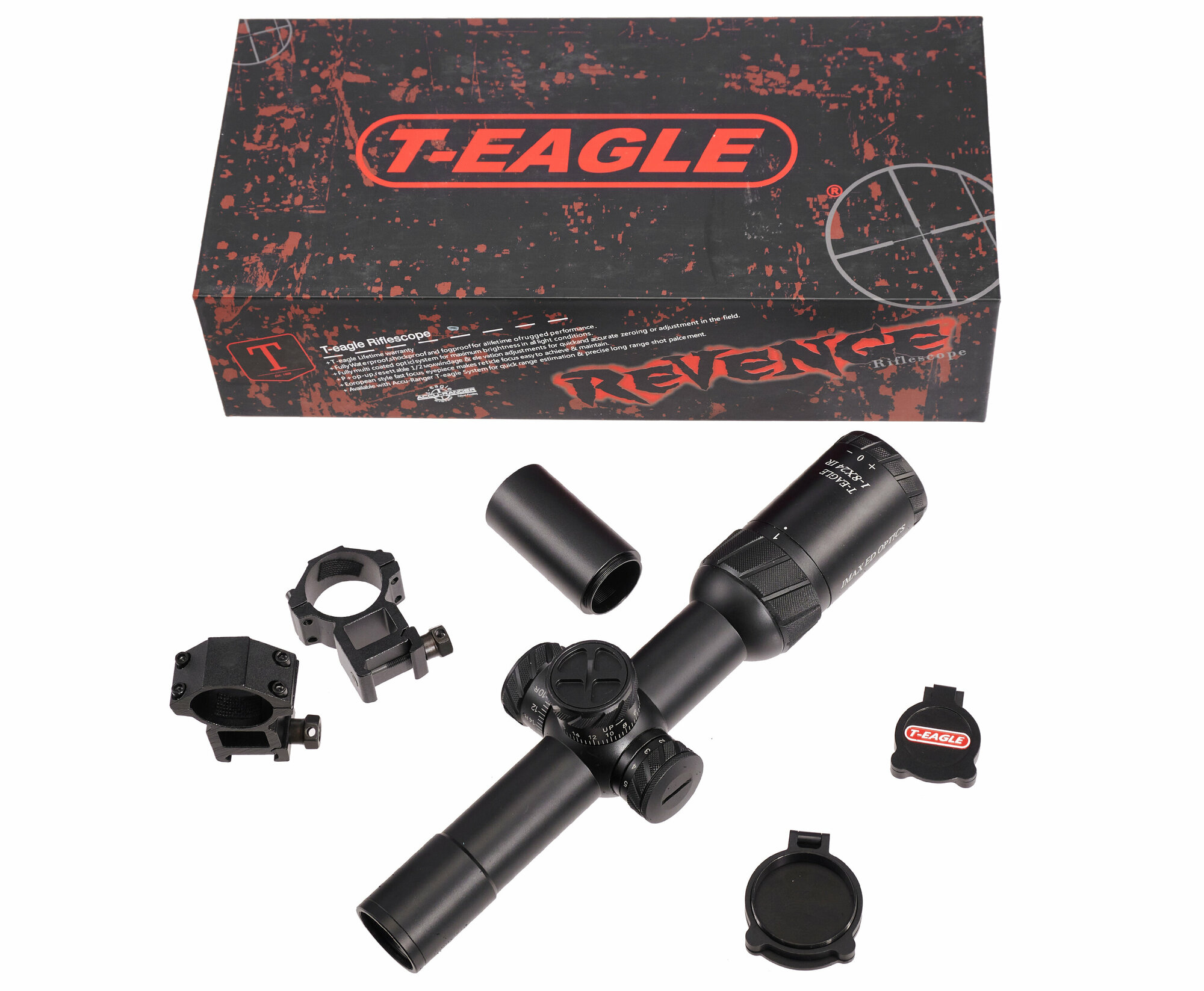 Оптический прицел T-Eagle ED 1-8x24 IR SFP (30 мм, подсветка)