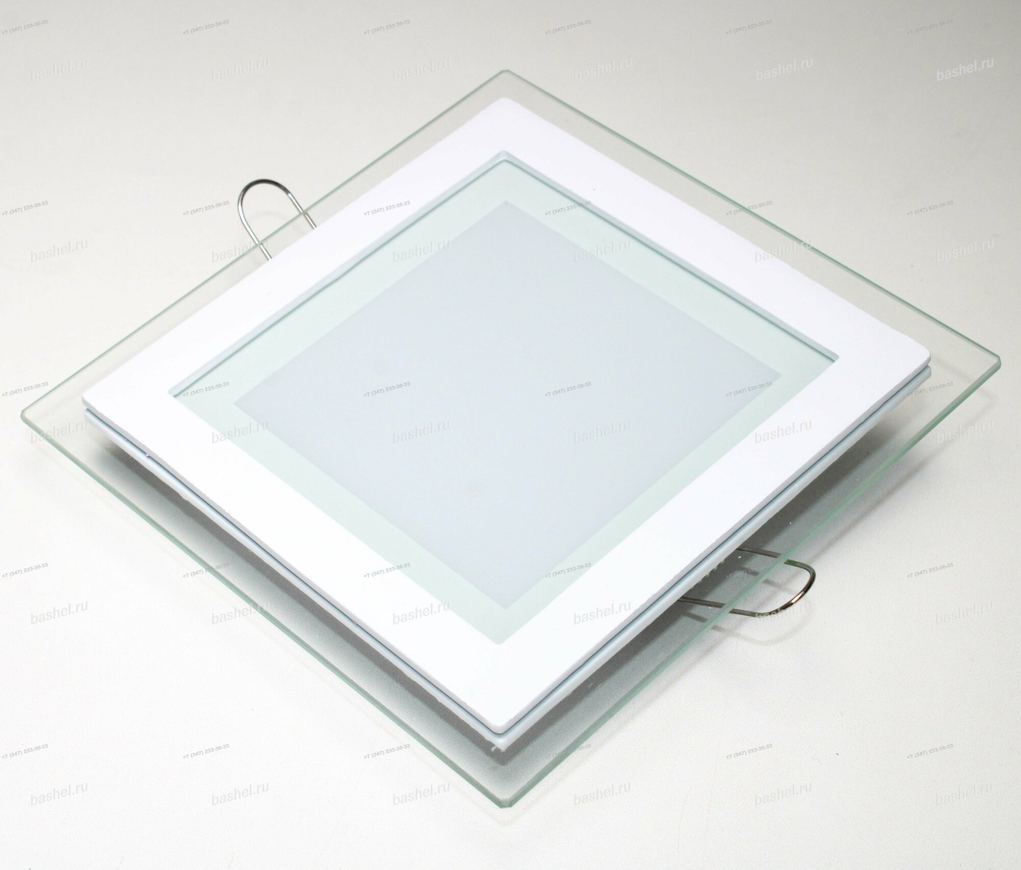 Светильник светодиодный 12W, 900Lm, Warm-3500k, 160x160mm IC-SW-L160 (белый, встраиваемый 125х125, стеклянная рамка)