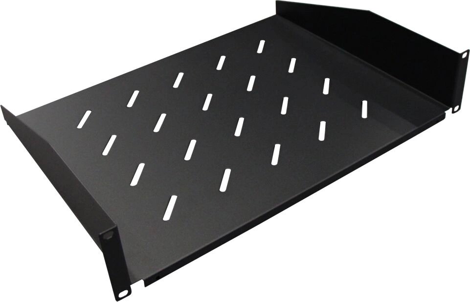 TWT-CB-SF350-1U/18 / Полка стац. Lanmaster TWT-CB-SF350-1U/18 1U 18кг. 19" 350мм черный (упак:1шт)