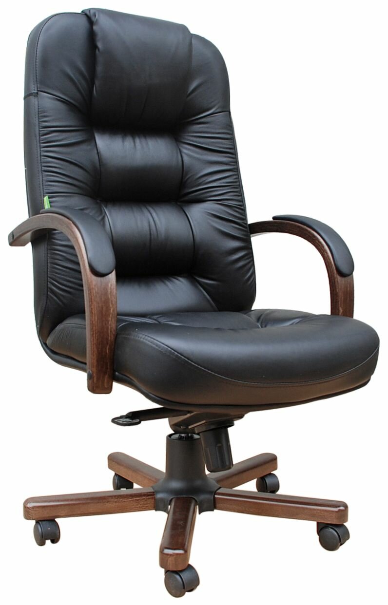 Рич Лагуна мп натуральная кожа мадрас черная/темный орех