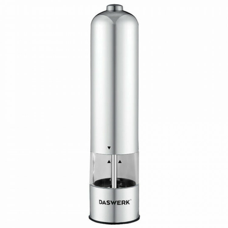 Мельница для соли и специй электрическая с подсветкой, 4 уровня помола, PM-1, DASWERK (дасверк), 456619