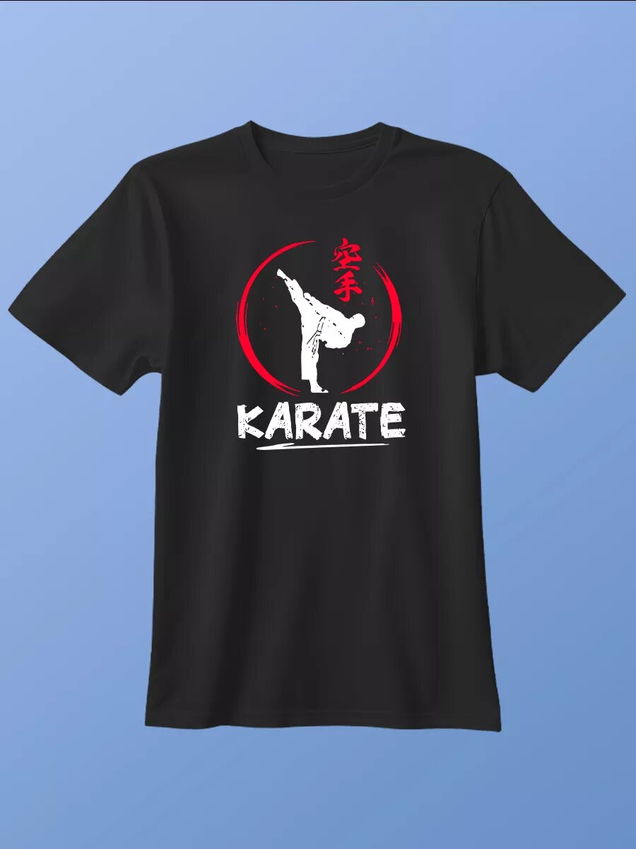 Футболка с принтом карате
