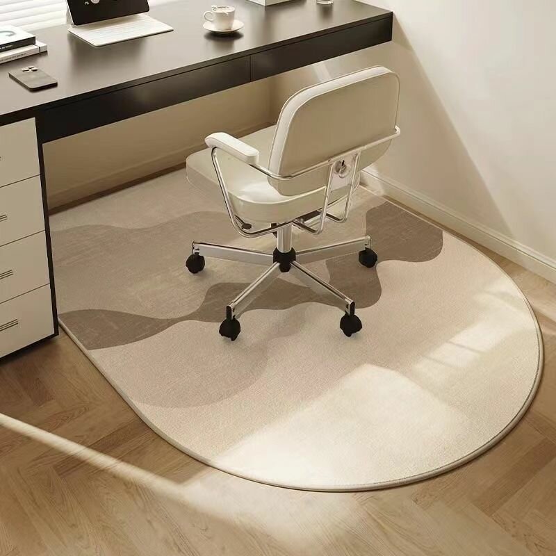 Ковер для компьютерного стола и кресла, французский овальный ковер, нескользящее дно, грязестойкий и износостойкий