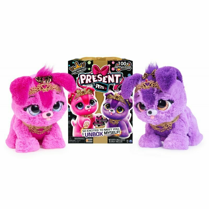 Интерактивная собака Present Pets - мягкий щенок сюрприз