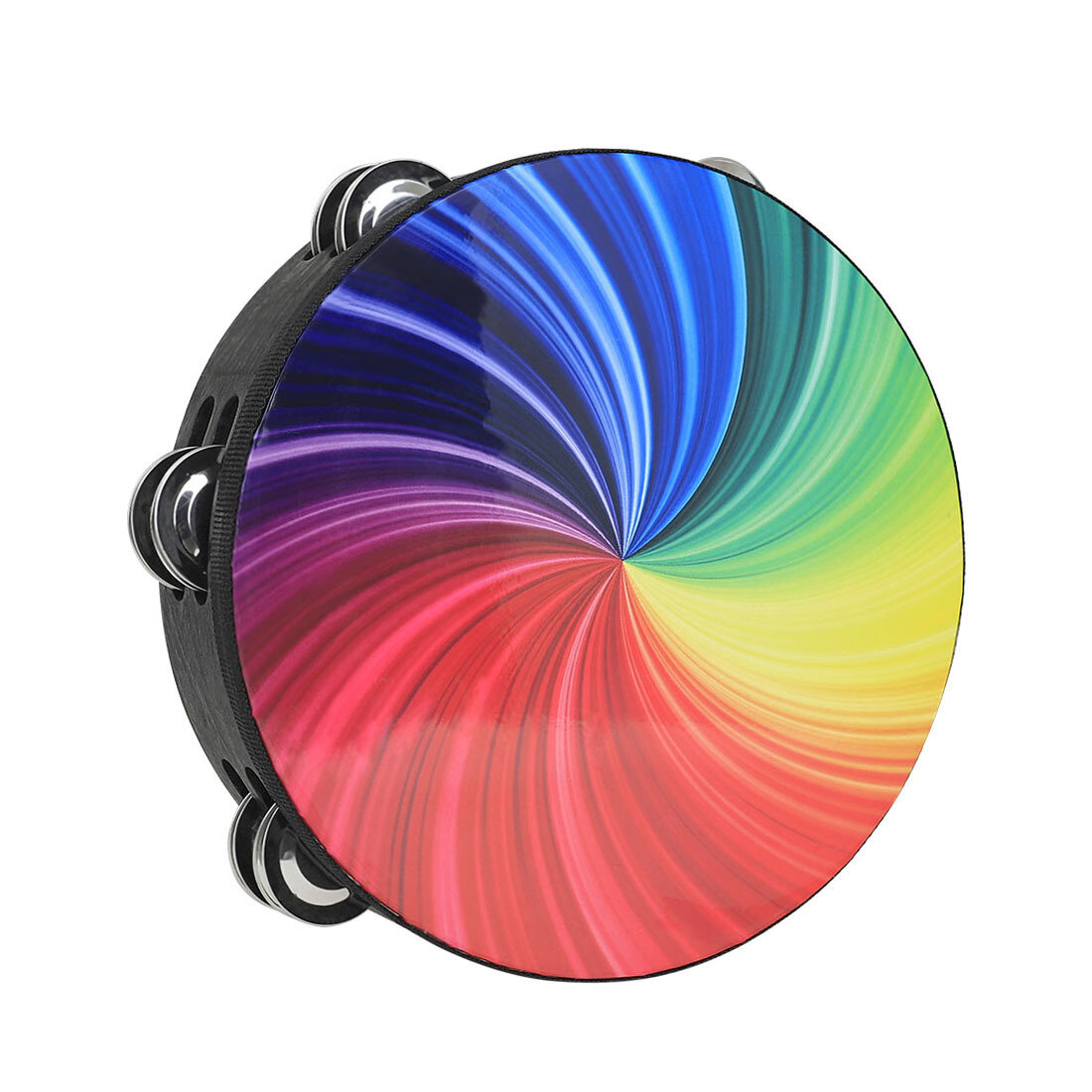 8-дюймовый радужный бубен, деревянный колокольчик