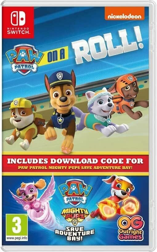 Игра PAW Patrol: On A Roll! + Mighty Pups: Save Adventure Bay! (английская версия) для Nintendo Switch