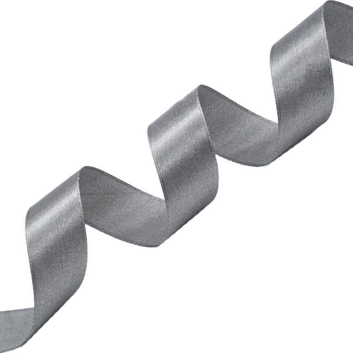 Лента атласная декоративная Айрис, 2,5см*22,86м, полиэстер (153 тёмно-серый)