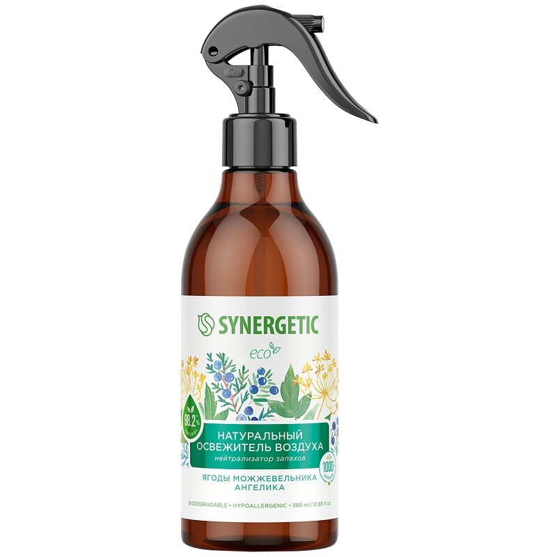 Освежитель воздуха Synergetic Ягоды можжевельника и ангелика 380 мл (900005)