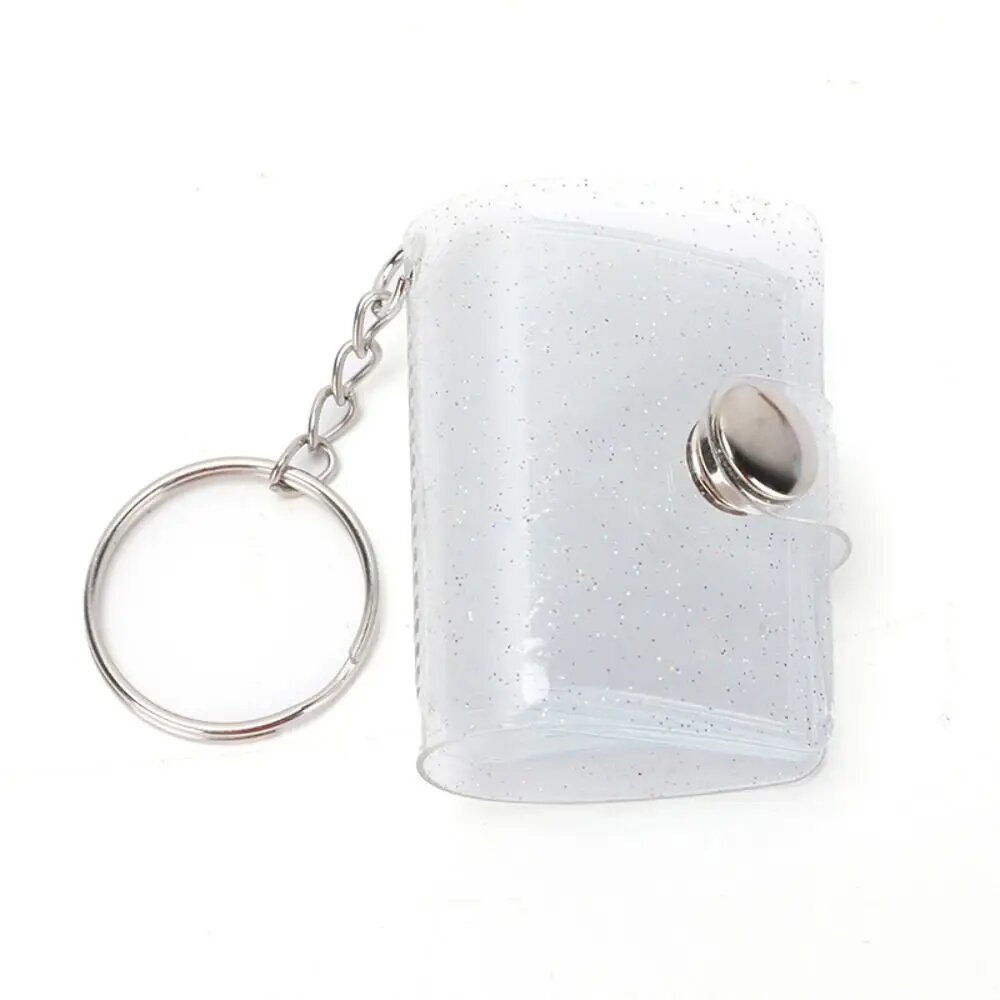 Мини-фотоальбом JESJELIU 2 дюйма ПВХ розового цвета Transparent White-1