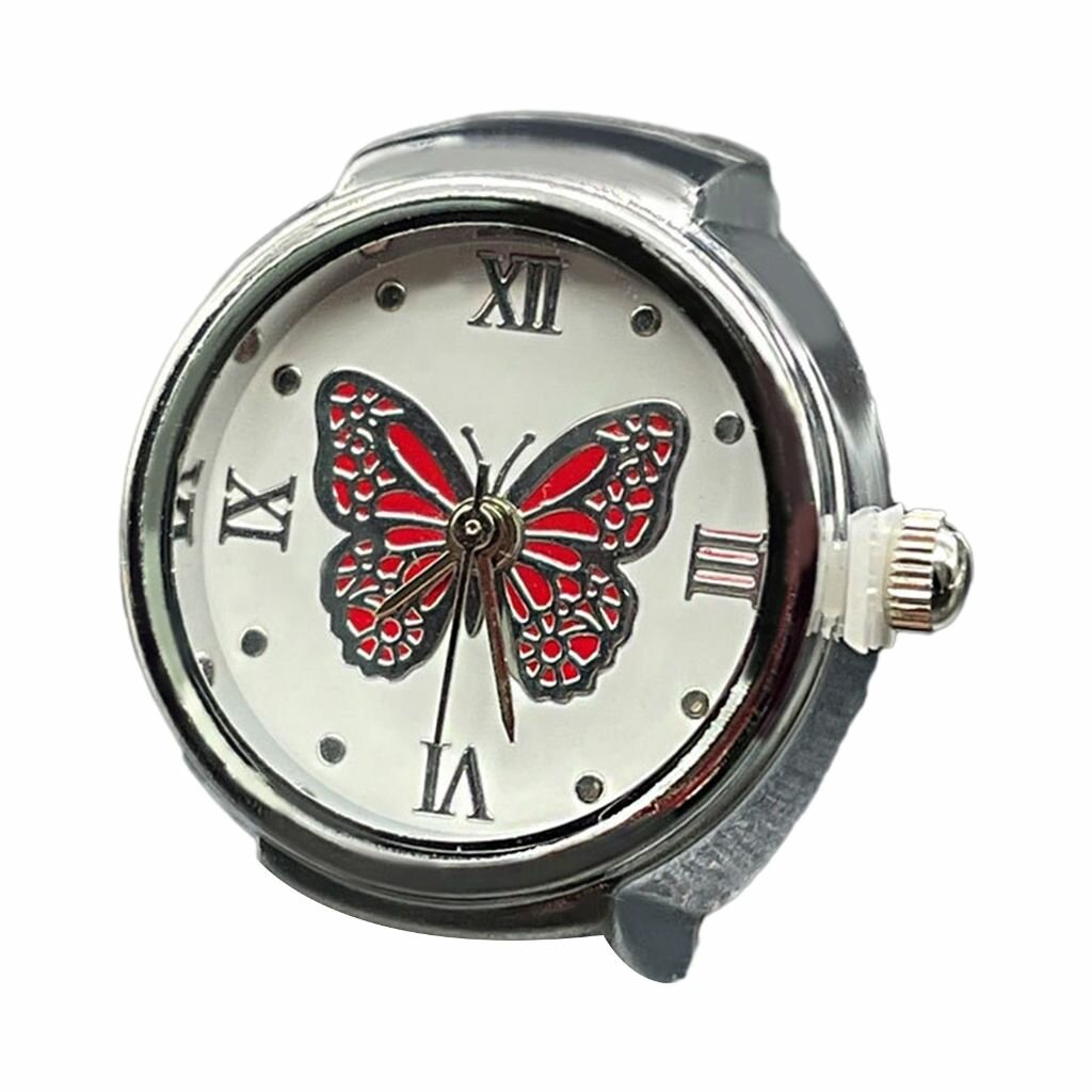 Кварцевые Часы С Кольцом-Красный