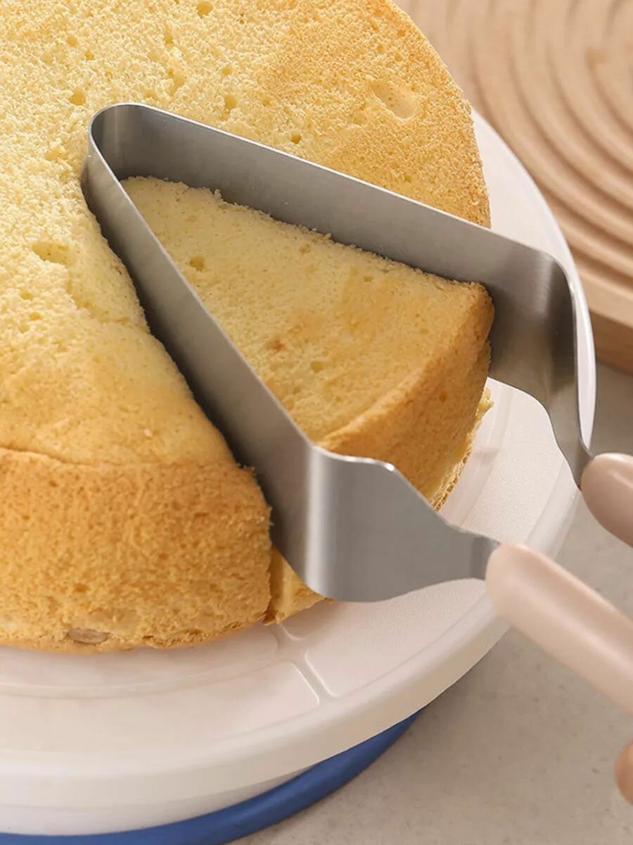 Универсальная лопатка для торта из нержавеющей стали с удобной ручкой для нарезки и подачи десертов, хлеба и выпечки