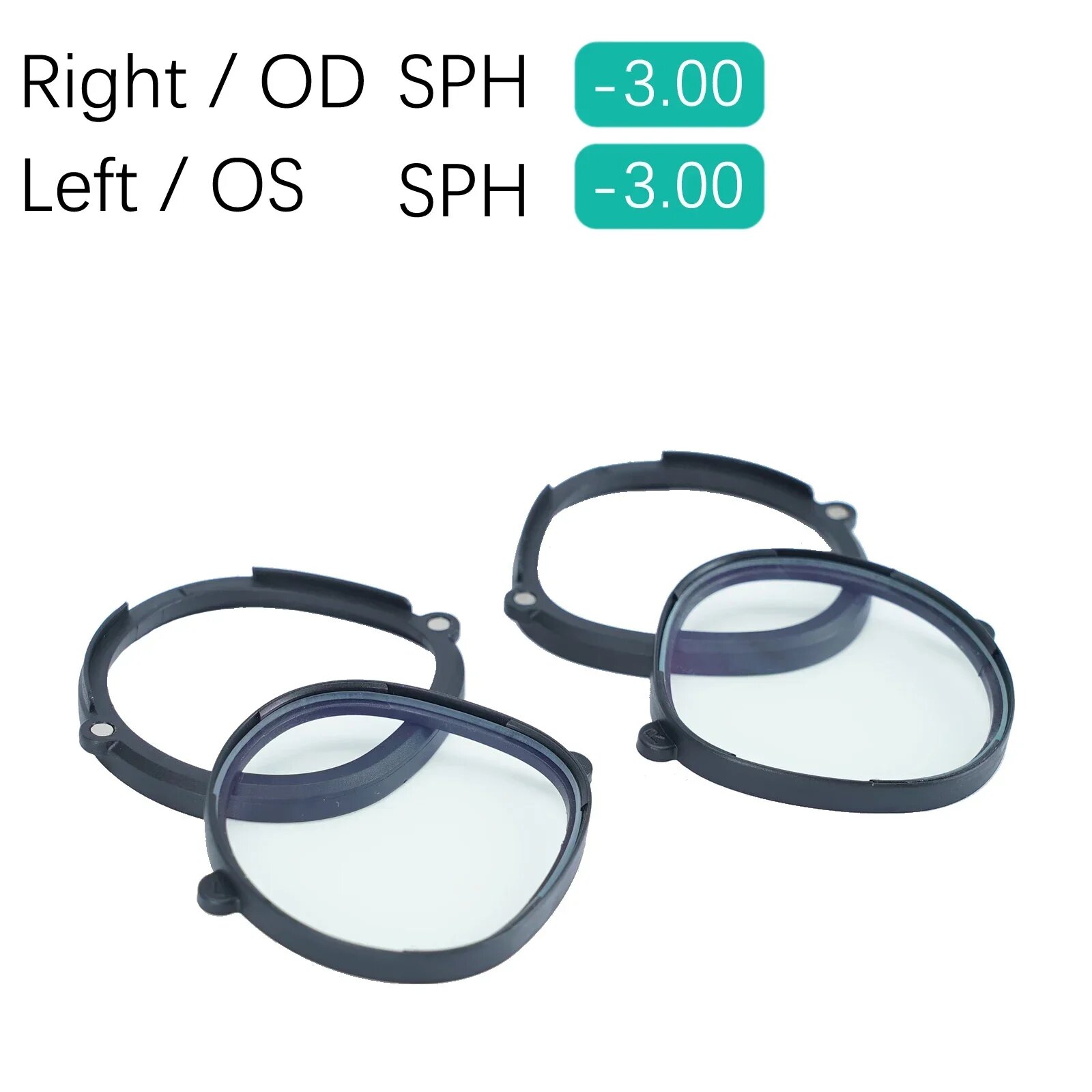 Линзы для Oculus Quest 2/3, -3.00 R-3.00 L-3.00