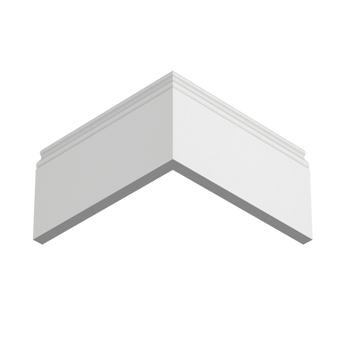 Плинтус Ultrawood BASE 5763, ЛДФ-декор, влагостойкий, ударопрочный, 2м, под покраску, 1 шт. — фото 1