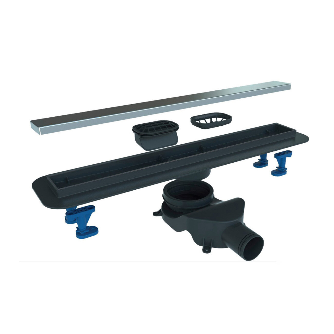 Душевой лоток BelBagno (Бельбагно) BB-LD-LUCE-90-NERO черный