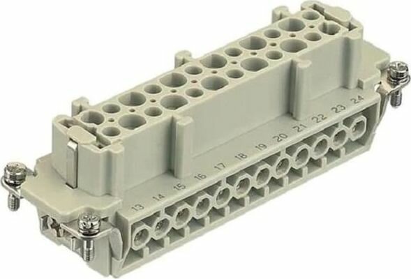 Разъем HARTING 9330242701 Разъем: прямоугольный "мама" Han E PIN: 24 24+PE размер 24В 1шт