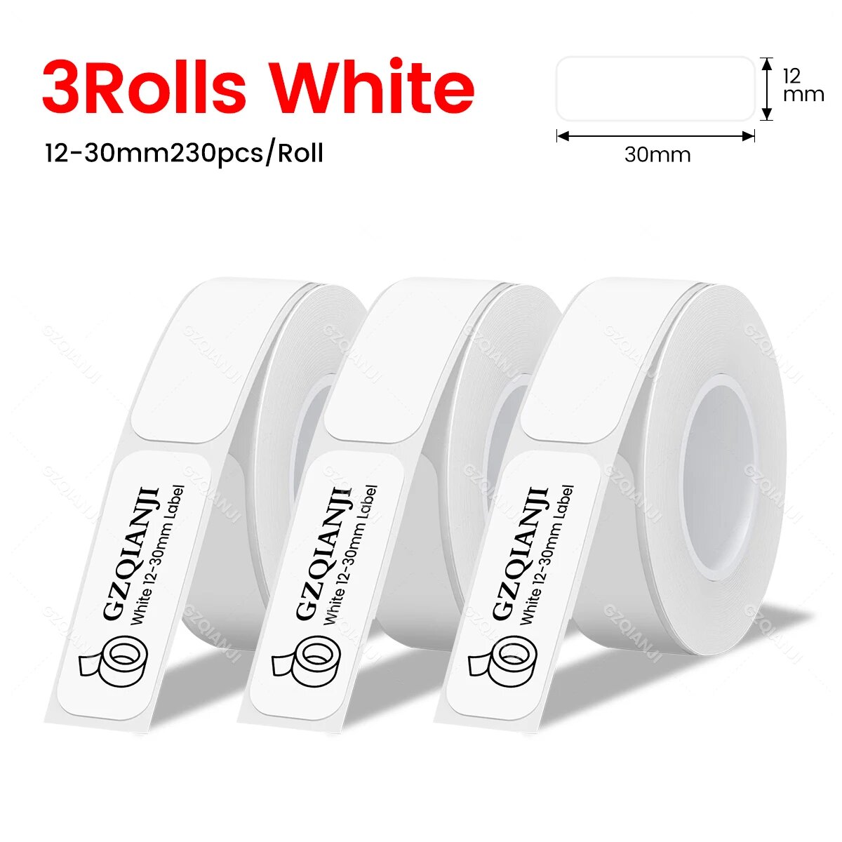 Термоэтикетки в рулонах, обычные этикетки для P15, D30, D35, B100, 88X, изготовитель этикеток, Bluetooth-принтер, клейкая этикетка, стикер для штрих-кодов