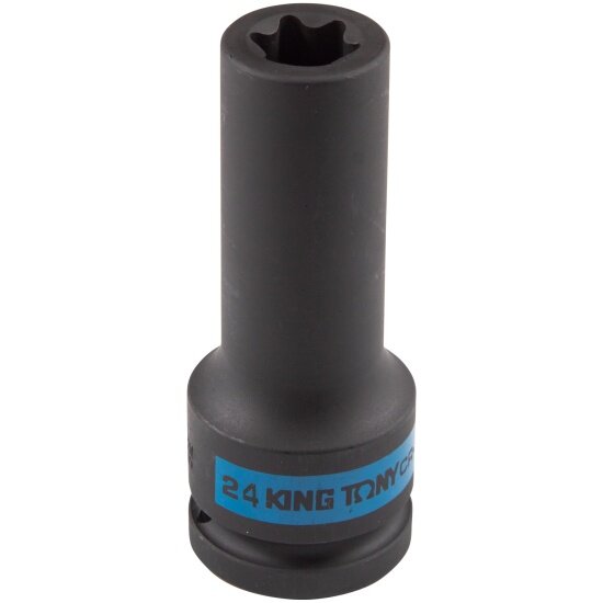 Торцевая головка King Tony ударная глубокая TORX Е-стандарт 3/4", E24, L = 110 мм