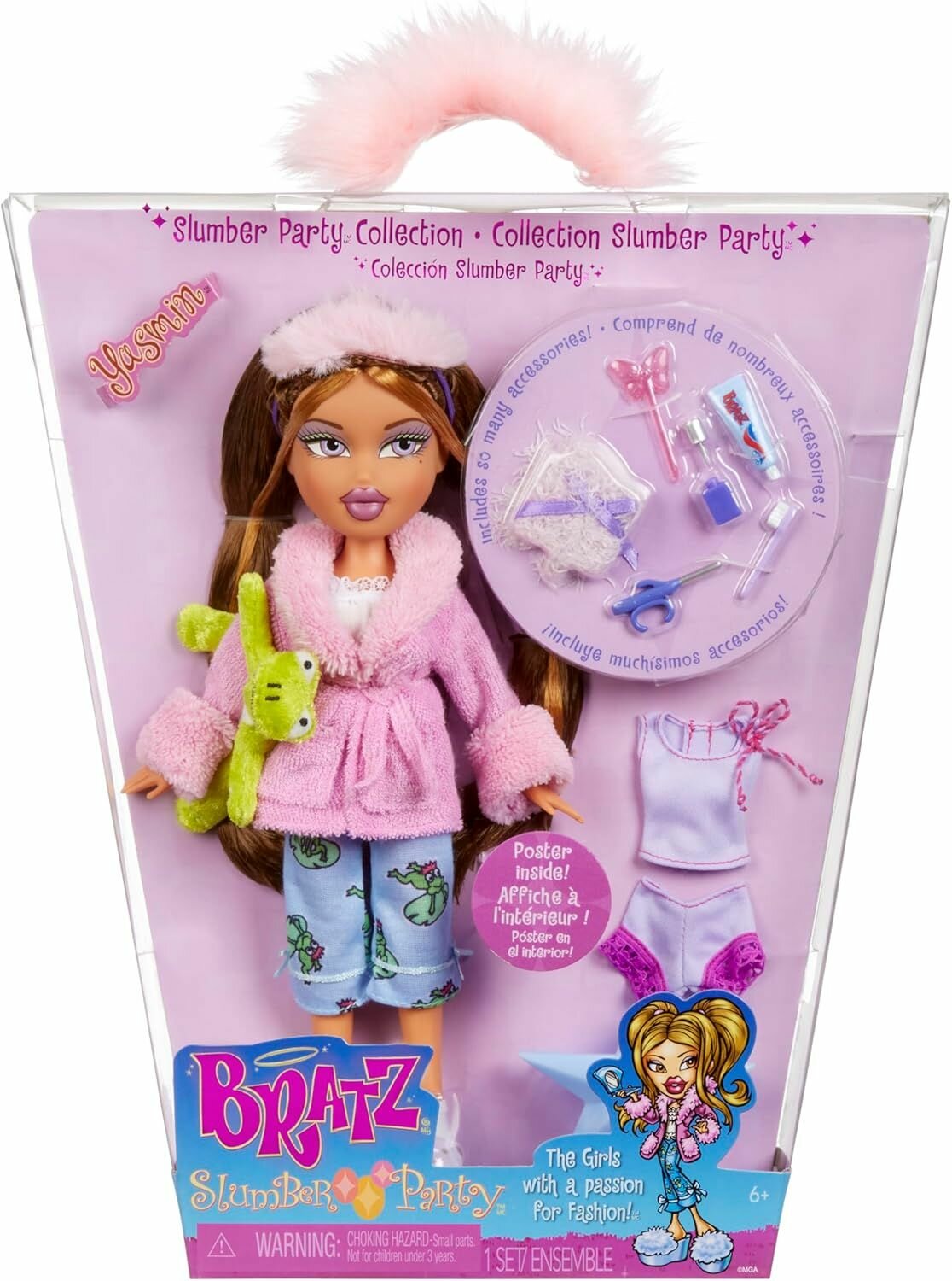 Кукла Bratz Slumber Party - Кукла Yasmin Пижамная вечеринка с аксессуарами - Братц 592044