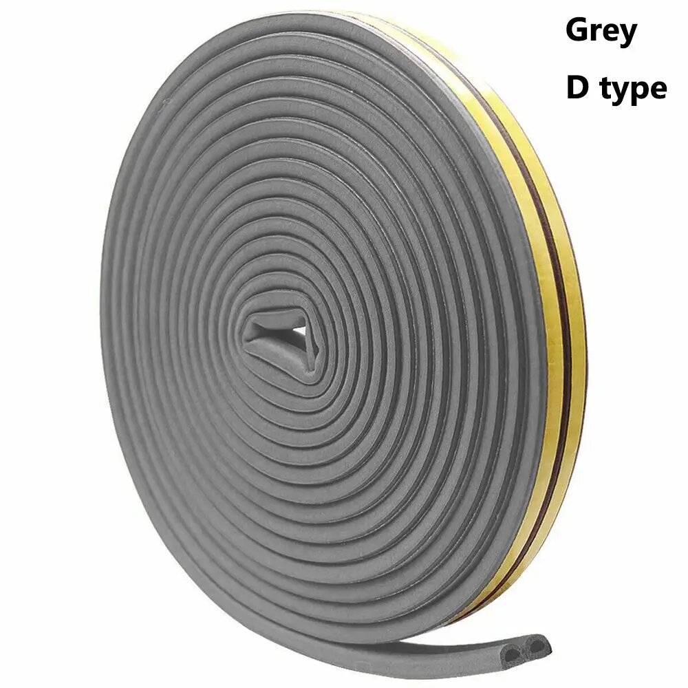 Уплотнительная лента D-типа Grey-10m