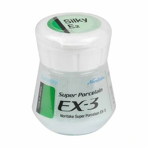 Стоматологический материал Noritake EX-3. Масса керамическая для металлокерамики Норитаки. Эмаль Silky E2 (10 гр)