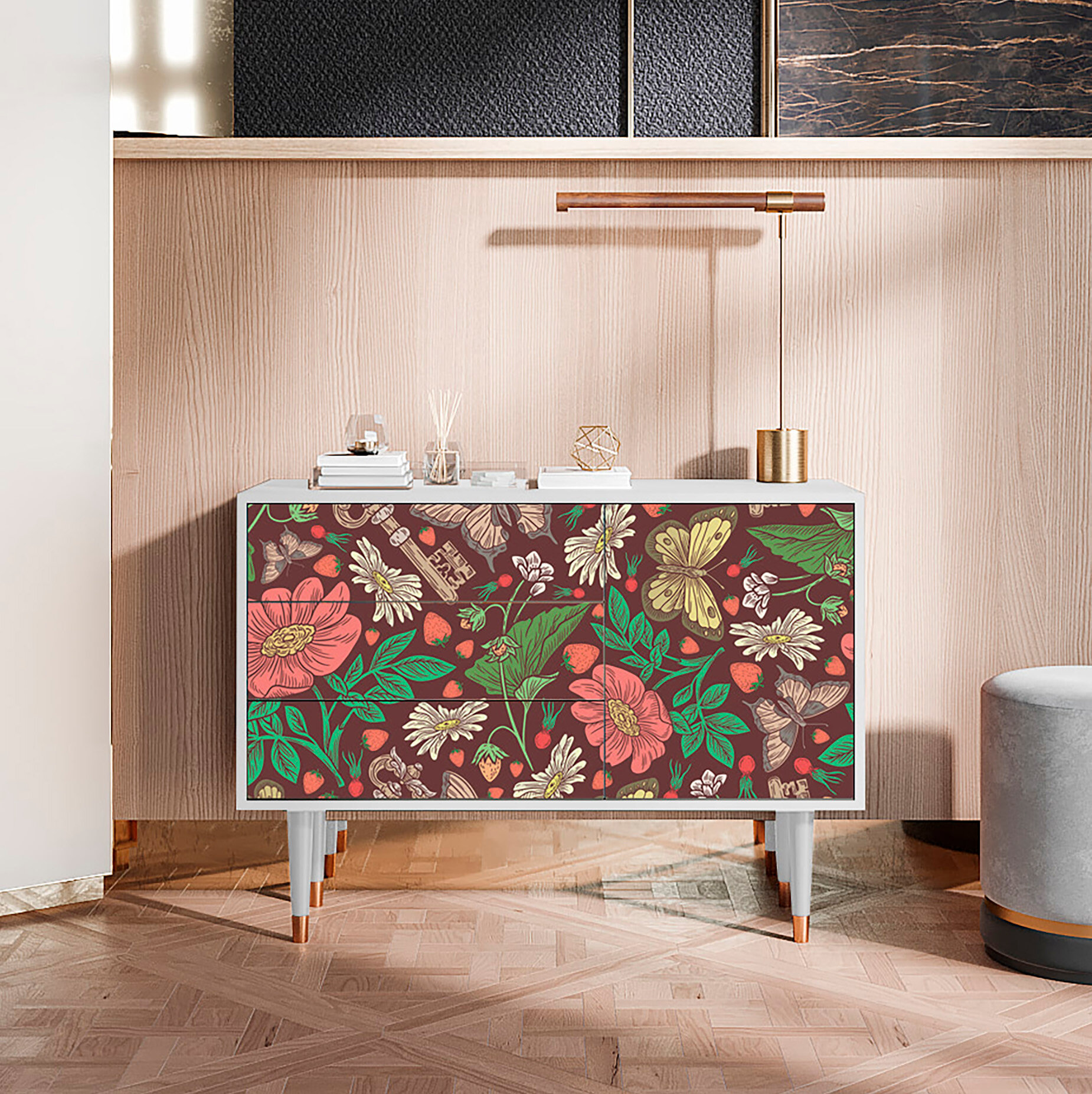 Комод - STORYZ - S3 Alice in Wonderland, Размер - 115 x 84 x 41 см, Цвет корпуса - , Белый