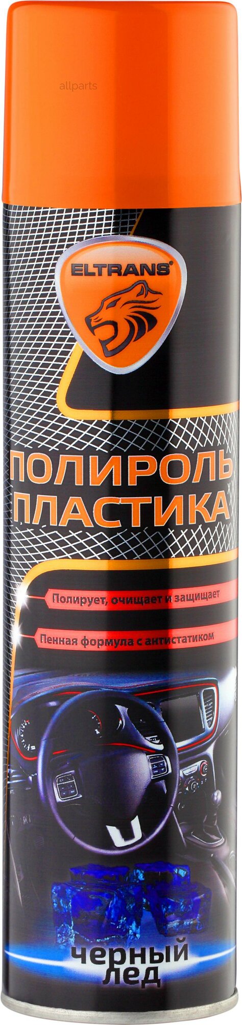 ELTRANS EL-0802.34 Полироль пластика "черный лед" (пенный) 400 мл Eltrans EL-0802.34 аэрозоль ELTRANS EL-0802.34 ELTRANS EL-0802.34