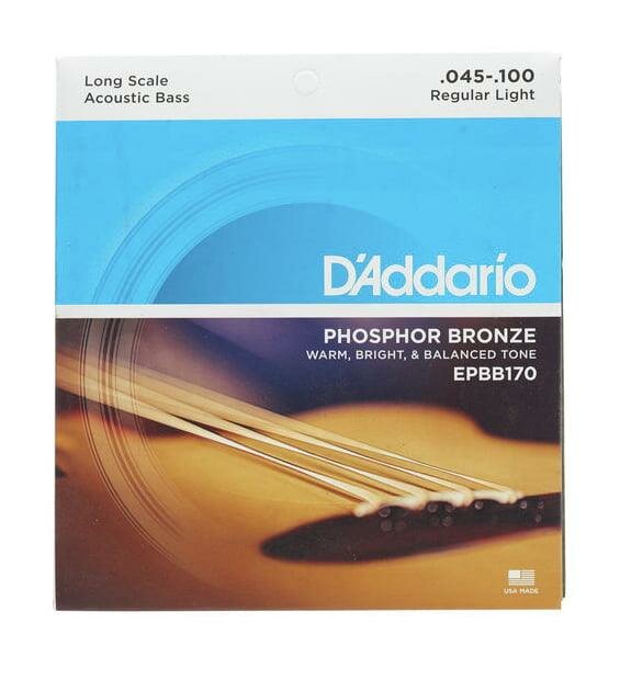 Комплект струн для акустической бас-гитары D'Addario 45-100 EPBB170 (4)