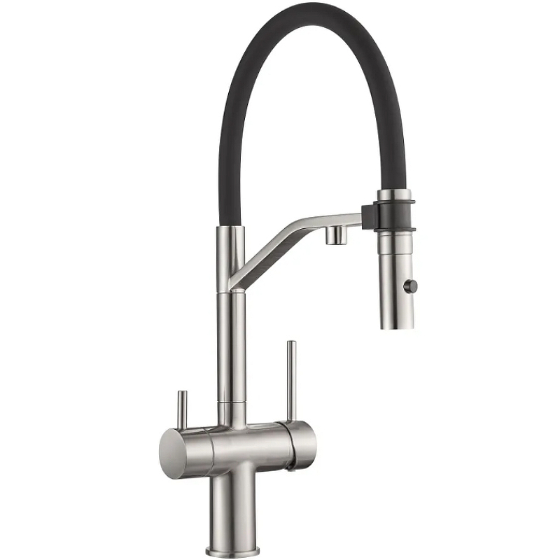 Смеситель для кухни Milacio Ultra 557 MCU.557. SS нержавеющая сталь