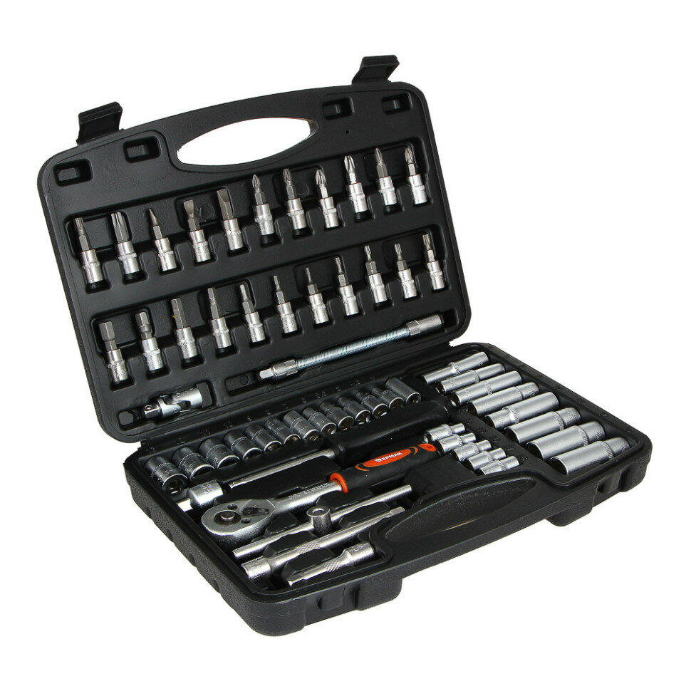 Ермак 736-204, Набор инструментов 56 предметов, профессиональный