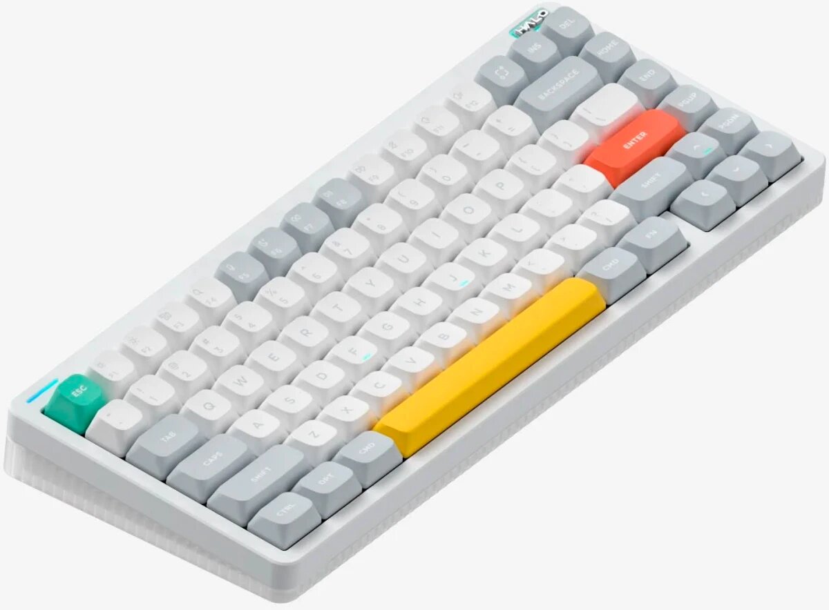 Клавиатура NuPhy Halo 75 V2 Wireless (Mint Switch) RGB White (Halo75v2-IW-33)