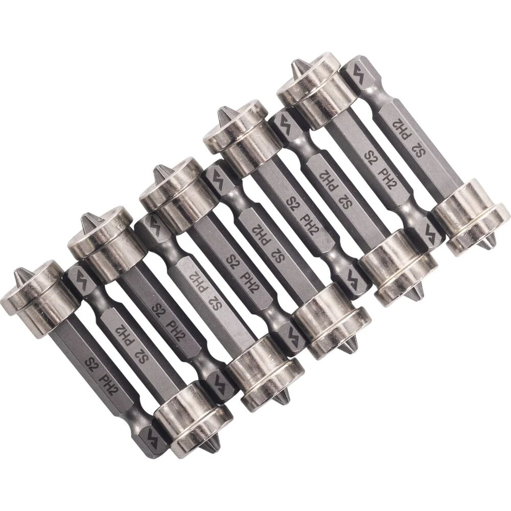 VIRA Набор бит магнитных с ограничителем S2 PH2 x 50 мм 10 шт 554700