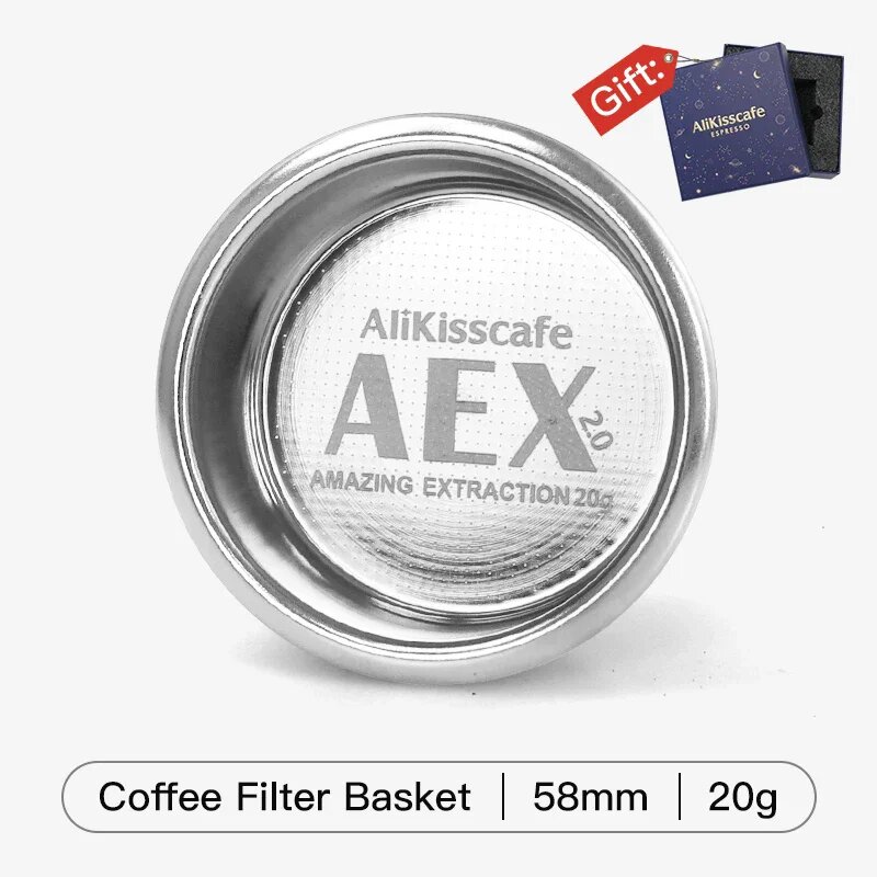 Фильтр-корзина CafeGaGa из нержавеющей стали 58 мм 58mm Basket 20g