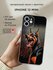 Чехол на Apple iPhone 12 mini / Айфон 12 Мини с принтом "Доберман с цепью"