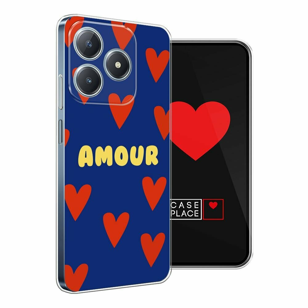 Чехол на Realme C63 / Реалми С63 с принтом "Amour art - 14 февраля" — фото 1