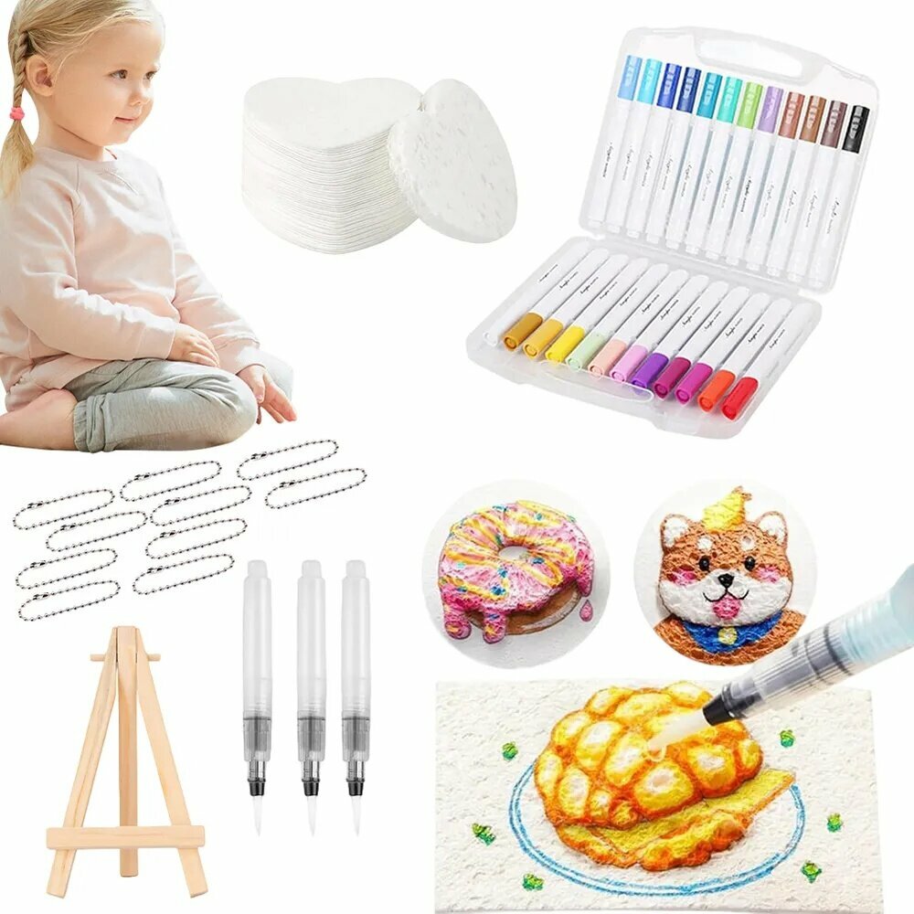 Набор для арт-терапии Магическая пена, легко активируется кистью с водой