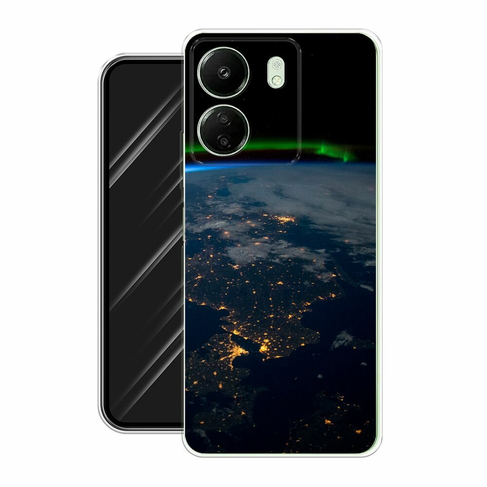 Чехол на Xiaomi Redmi 13C/Poco C65 / Сяоми Редми 13C/Поко С65 с принтом "Земля из космоса" — фото 1