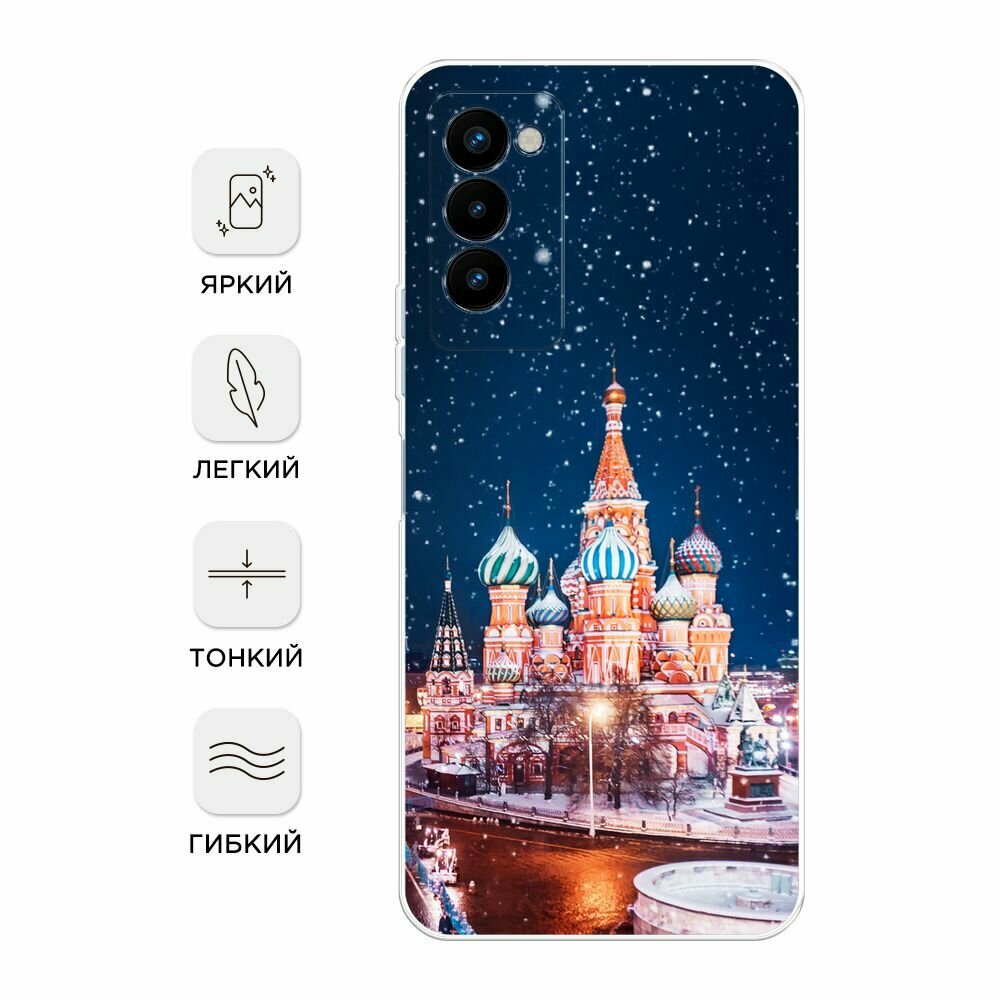 Чехол на Tecno Camon 18P / Техно Камон 18Р с принтом "Москва 1" — фото 1