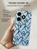 Чехол на Tecno Spark 20 / Текно Спарк 20 с принтом "Hearts doodle black 1"