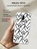 Чехол на Meizu 16th / Мейзу 16th с принтом "Hearts doodle black 1"