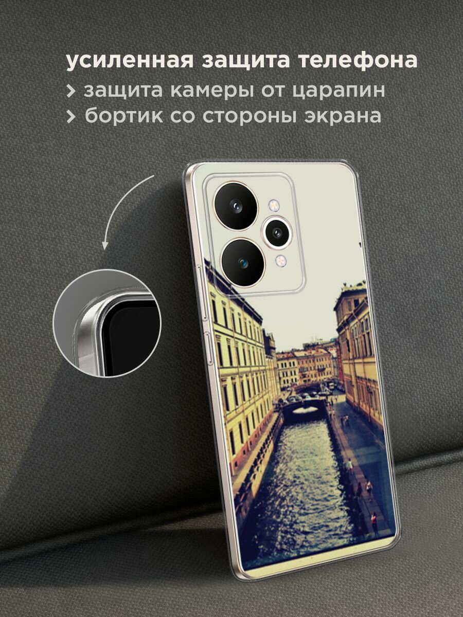 Силиконовый чехол на Realme 15 / Реалми 15 с принтом "Санкт-Петербург" — фото 1