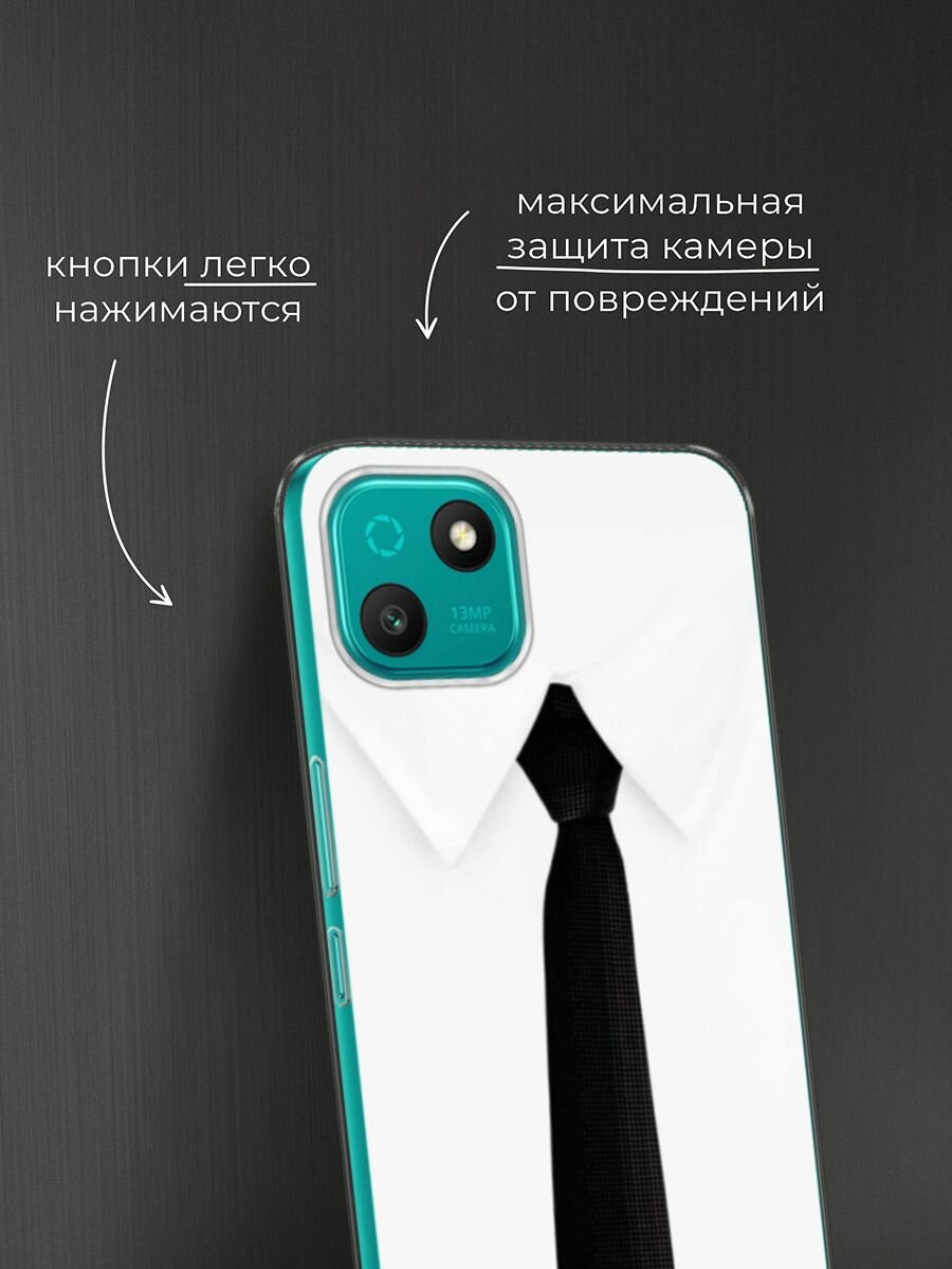 Силиконовый чехол на Wiko T10 / Вико Т10 с принтом "Галстук" — фото 1