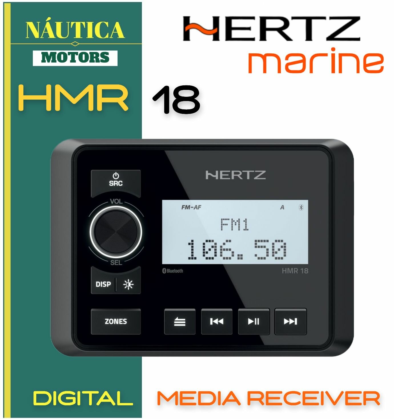 HERTZ HMR 18 - Цифровой медиа ресивер (магнитола), HERTZ HMR 18 - DIGITAL MEDIA RECEIVER