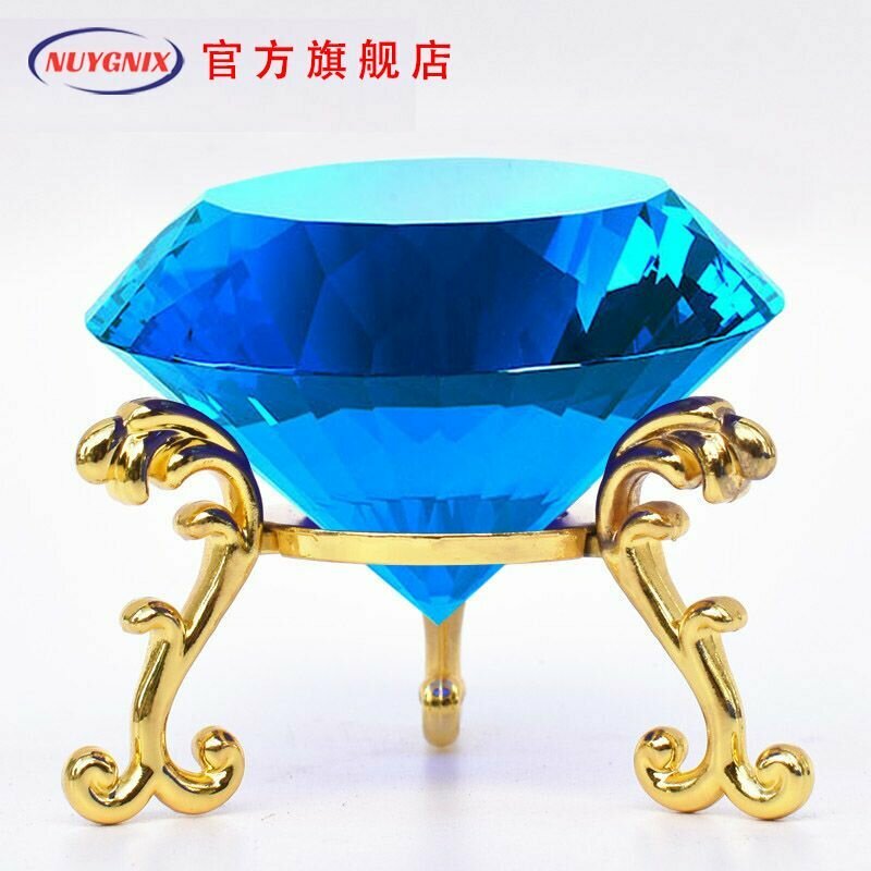 Игрушка из драгоценных камней, кристалл, цветной камень, детский алмаз, прозрачный, 5 см, большой стеклянный кристалл, украшение, подарок для детей