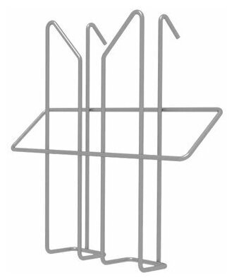Лоток навесной для стоек парус, А5, 160х160х50 мм, проволочный, хром, 290444